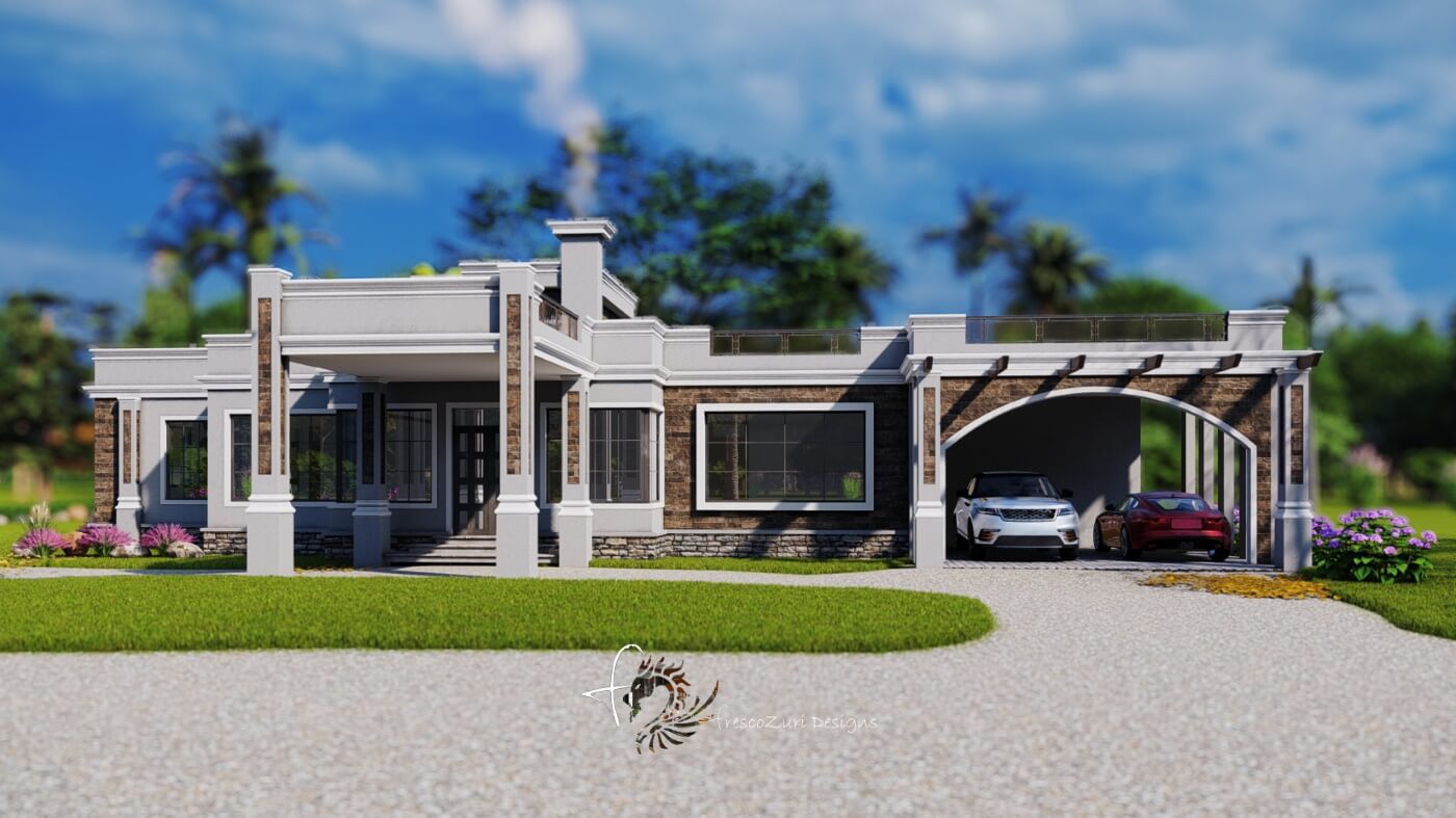 4 Bedroom Bungalow – Fresco Zuri Designs