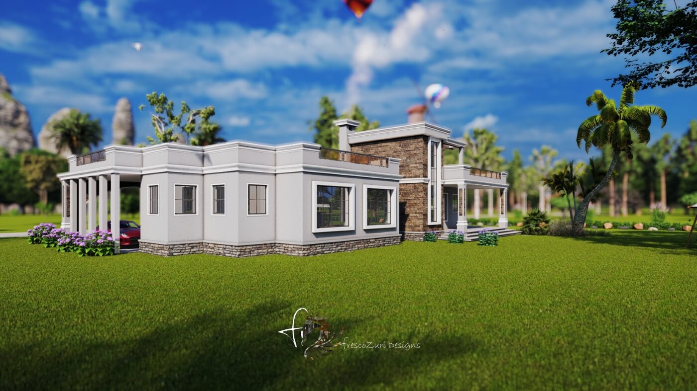 4 Bedroom Bungalow – Fresco Zuri Designs